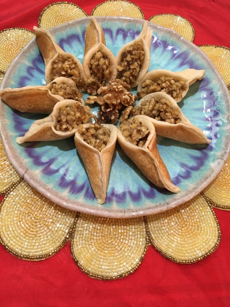 Anita’s Best Atayef with Ashta(Pancakes filled with Cream-Ashta ...